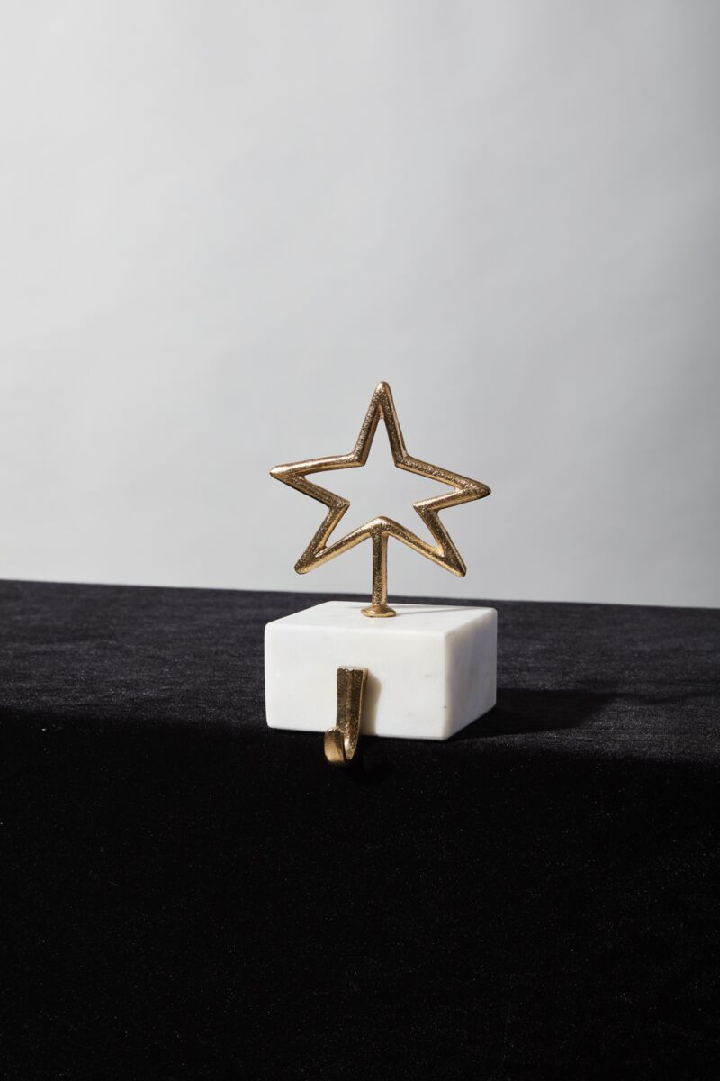 WINTER SKIES STAR STOCKING HOLDER – Hallstrom Home