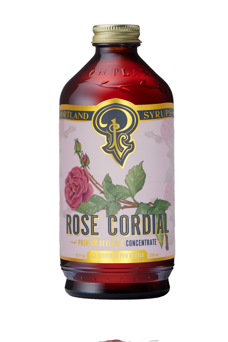 Rose Cordial Syrup 12oz - cocktail / mocktail beverage mixer ...
