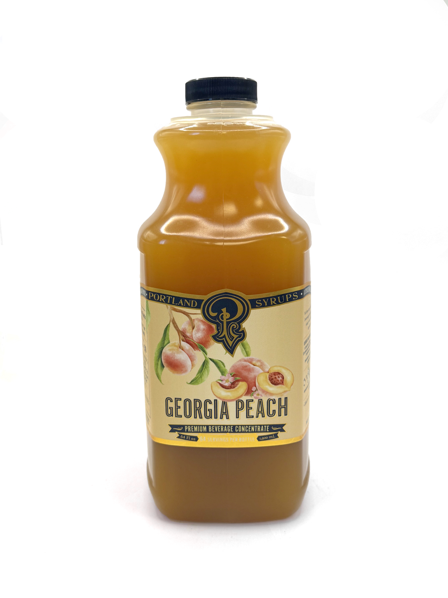 Georgia Peach Syrup 64oz - cocktail / mocktail drink mix – Hallstrom Home