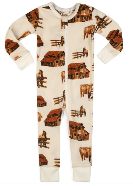 Homestead Organic Cotton Zipper Pajama – Hallstrom Home