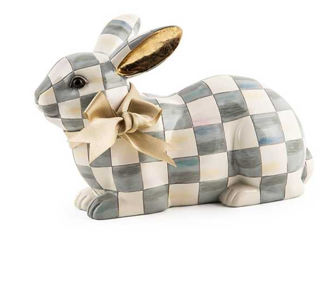 Sterling Check Resting Bunny – Hallstrom Home