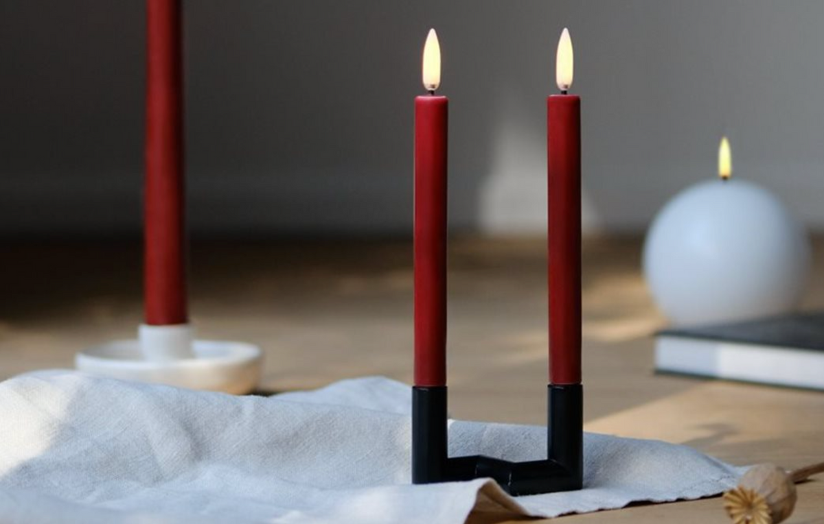 Matrix Candleholder Mini Taper Matte Black – Hallstrom Home