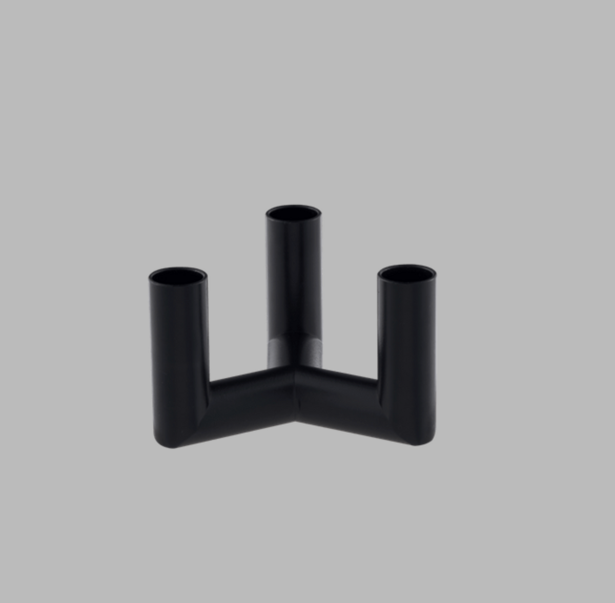 Matrix Candleholder Mini Taper 3'arm Matte Black – Hallstrom Home