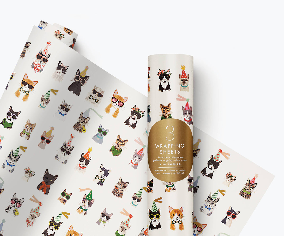 Cool Cats Wrapping Sheets – Hallstrom Home