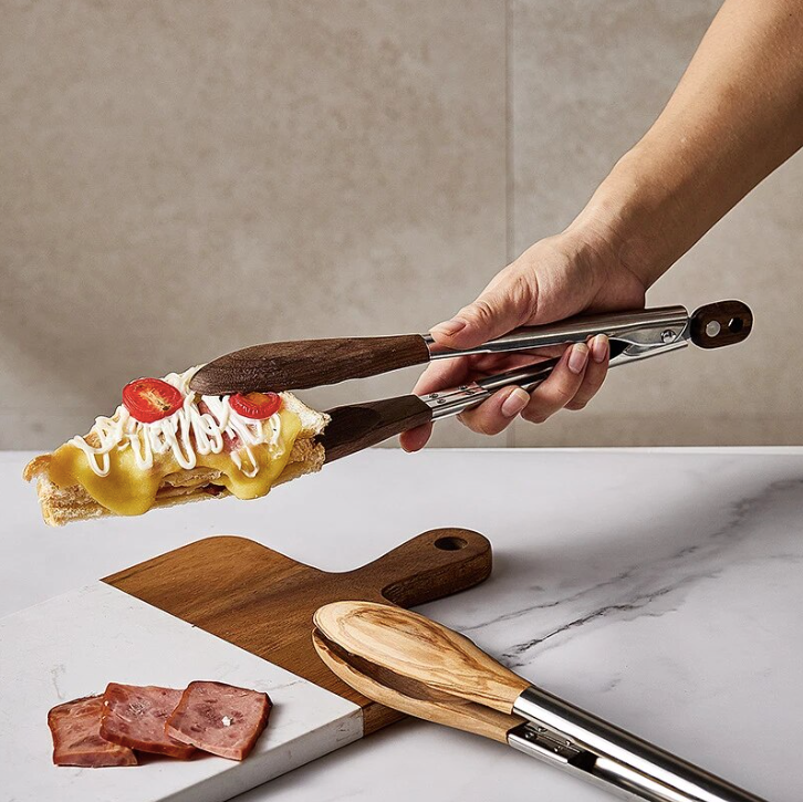 Non-Stick Wood Cooking Tong – Hallstrom Home