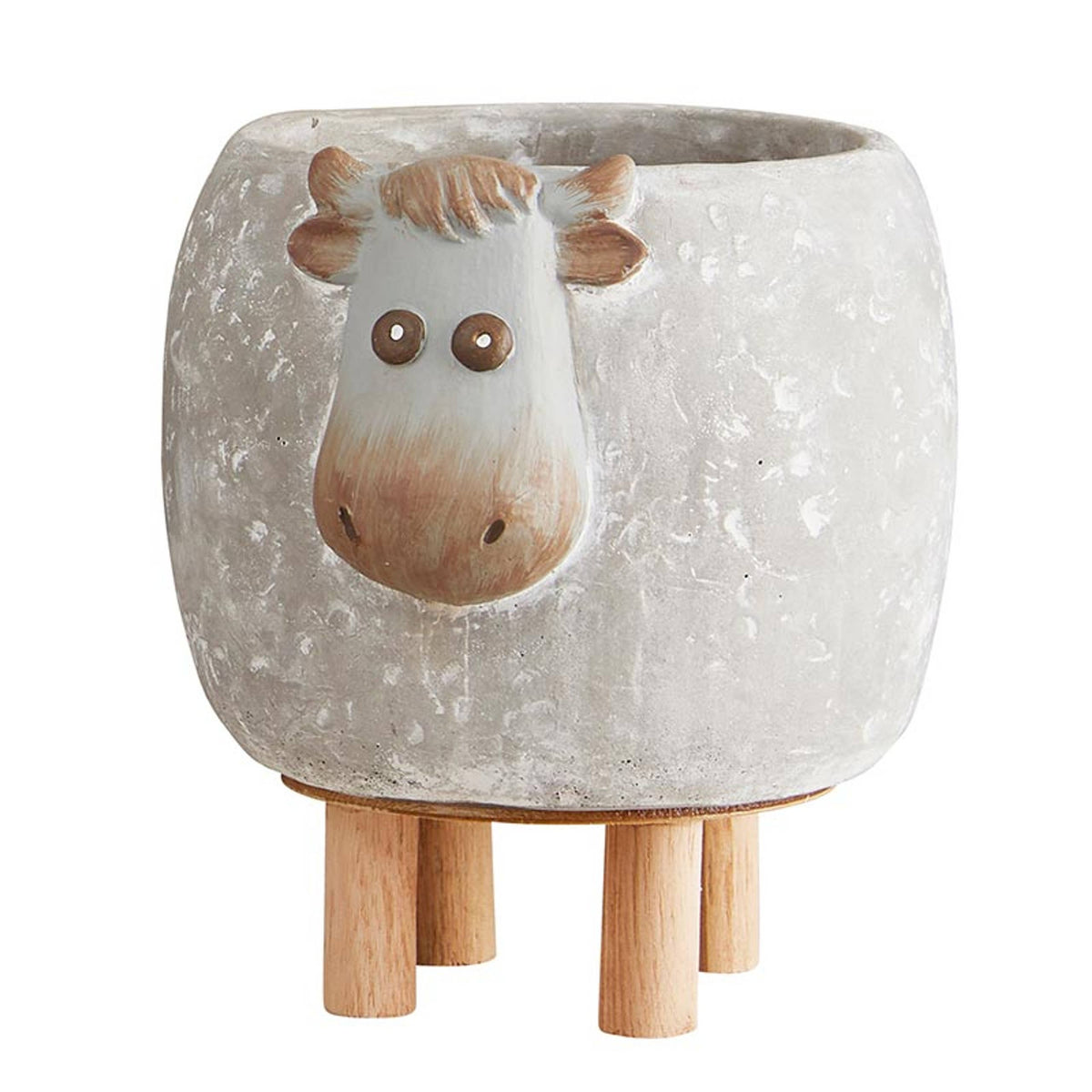 Wood Leg Cow Pot – Hallstrom Home
