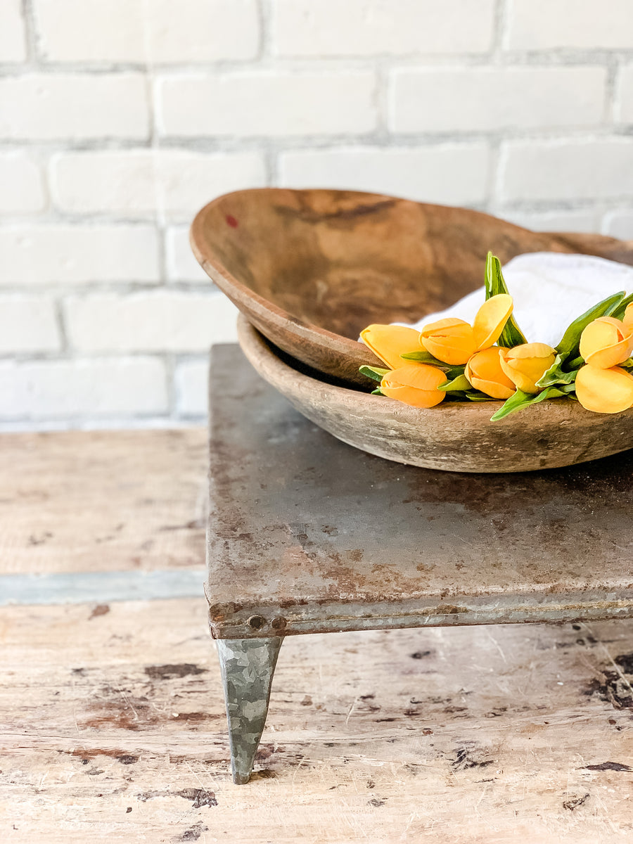 Large Galvanized Metal Tray – Hallstrom Home