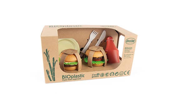 Dantoy BIO Burger Sustainable Bioplastic Playset – Hallstrom Home