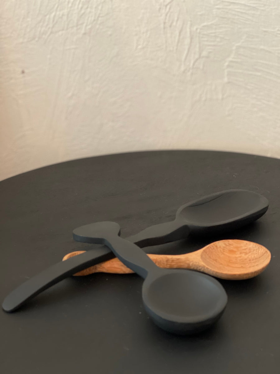 Medium Black Wood Spoon – Hallstrom Home